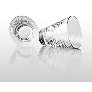 Barski - European Glass - Double Old Fashioned Tumbler Glasses - Uniquely Designed - Set of 6-10 oz. - Made in Europe