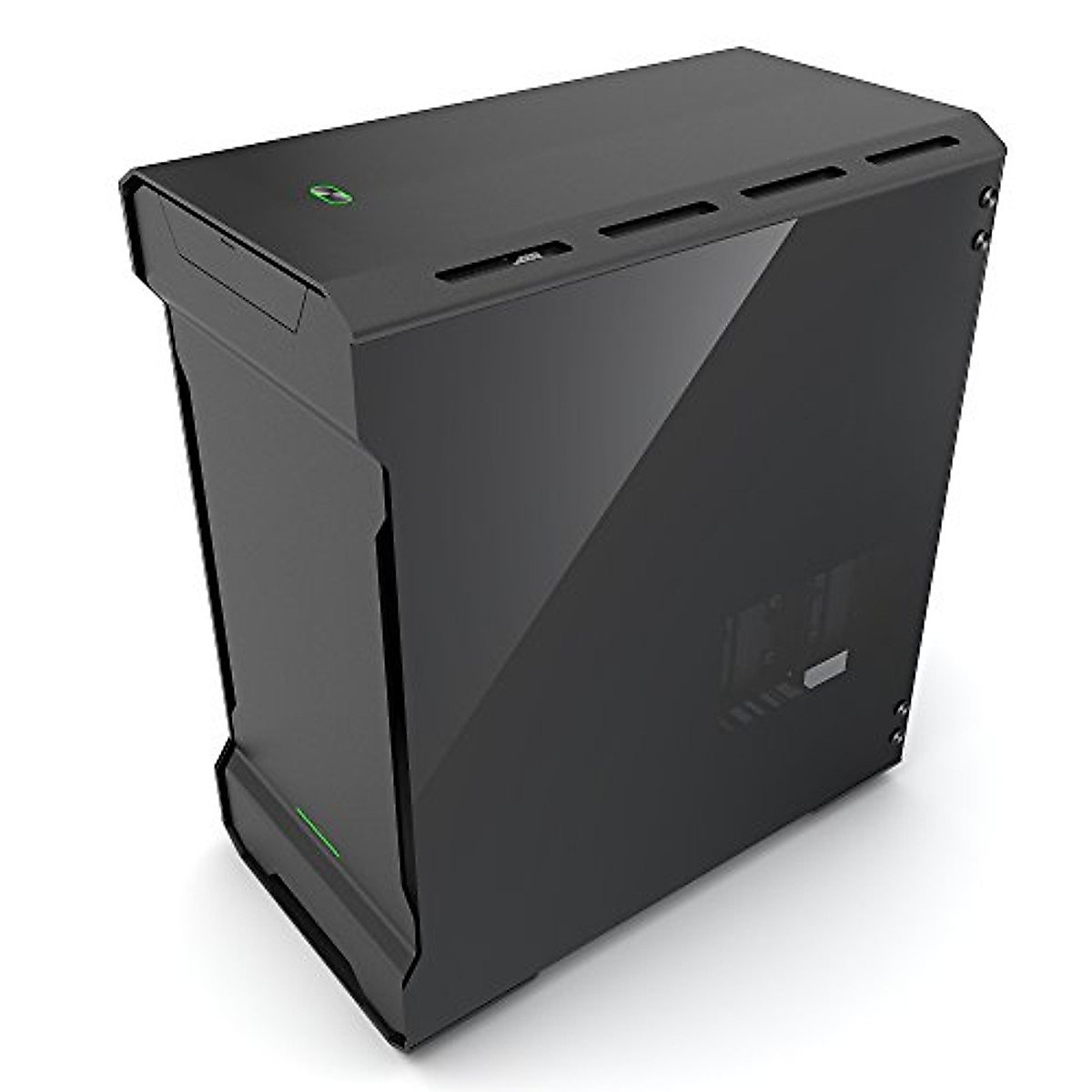 Phanteks (PH-ES314ETG_BK) EVOLV mATX Tempered Glass Edition Aluminum Exterior RGB LED Illumination Micro Tower Case, Satin Black