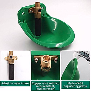 Plastic Sheep Waterer Bowl,Automatic Animals Drinking Water Bowl Dispenser for Goat,Sheep, Pig