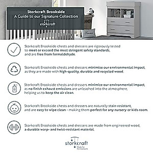 STORK CRAFT Brookside 3 Drawer Dresser (Black) – Baby and Kids Bedroom Organizer, Nursery Chest, Storage Dresser With Drawers, Universal Design