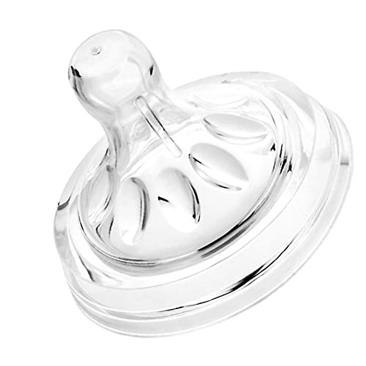 4pcs Bottle Nipples Transparent Soft Silicone Baby Bottles Nipples for 12+ Month Old Infant