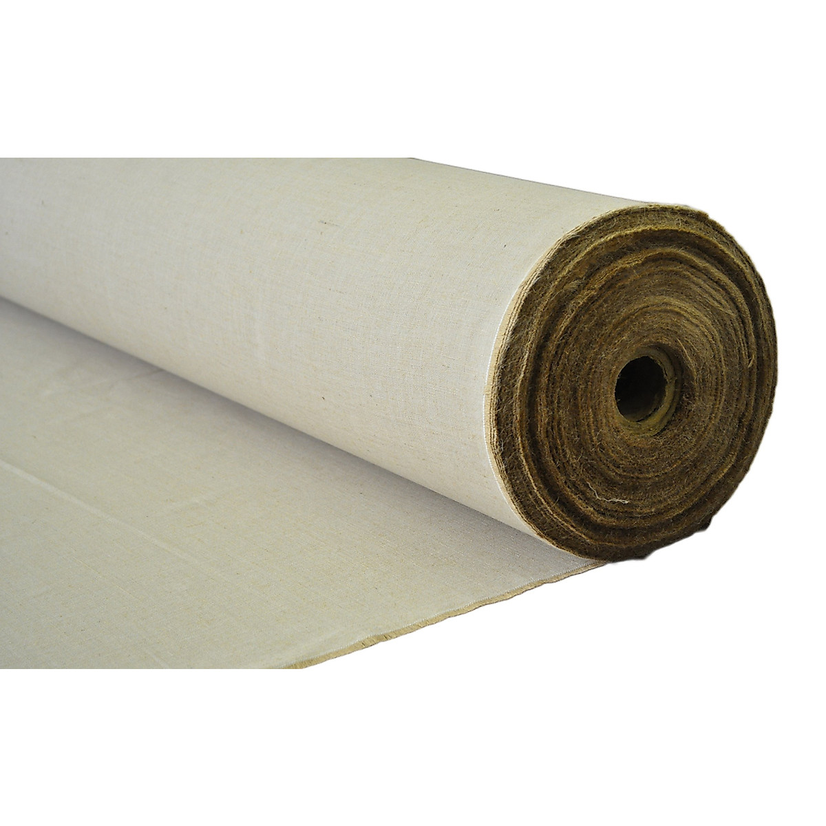 AK-Trading 60" Wide Burlap and Cotton Blend Natural Lint Free Linen Burlap Fabric for Crafts & Decoration (60" Wide x 1 Yard Long)