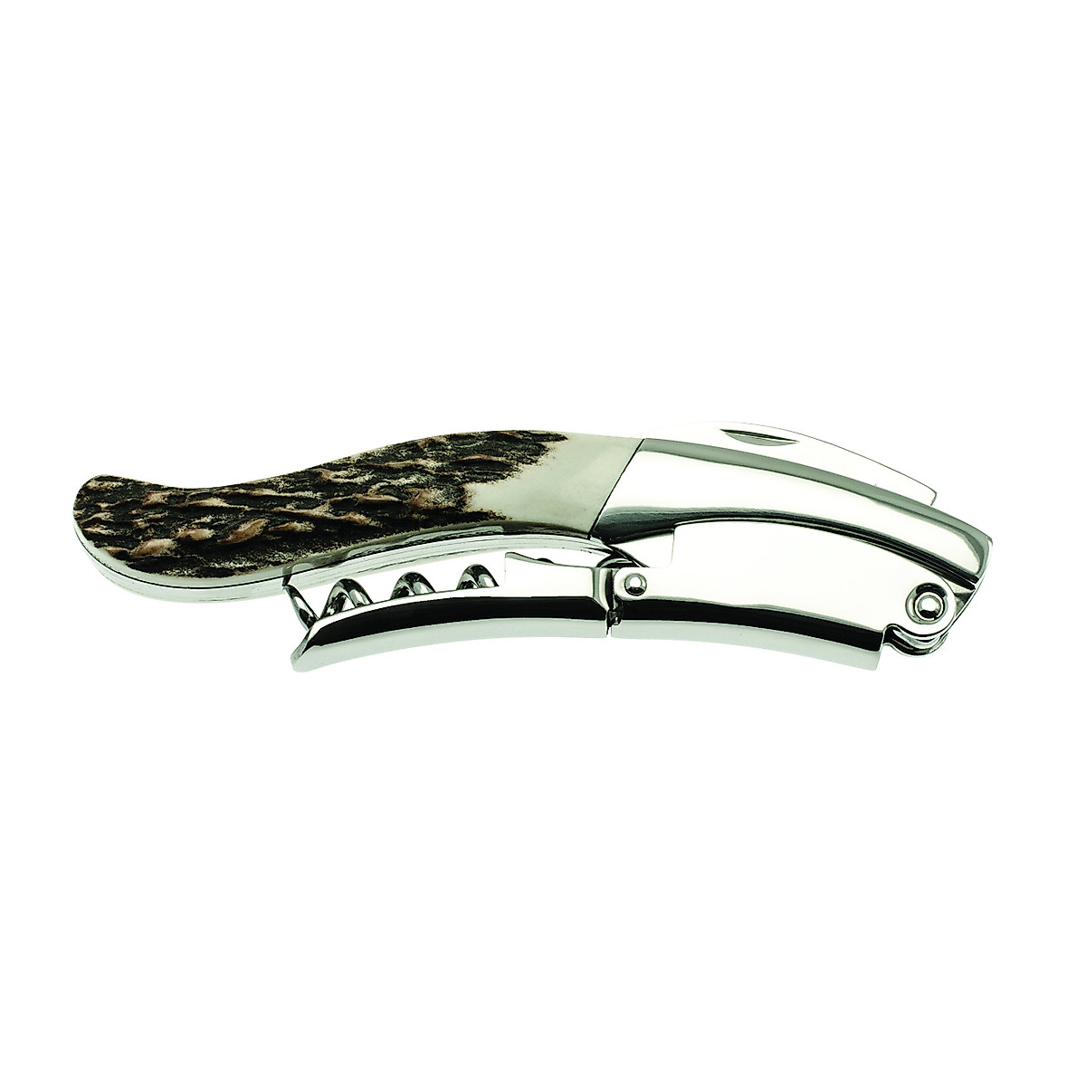 Legnoart Ghemme Grand Crue Sommelier Corkscrew, Deer Horn Handle