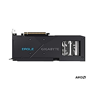 Gigabyte Radeon RX 6600 Eagle 8G Graphics Card, WINDFORCE 3X Cooling System, 8GB 128-bit GDDR6, GV-R66EAGLE-8GD Video Card