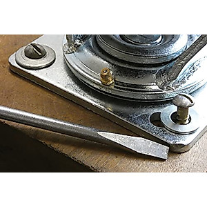 Shepherd Hardware 9794 8-Inch Pneumatic Caster Wheel, Swivel Plate, Steel Hub with Ball Bearings, 5/8-Inch Bore Centered Axle