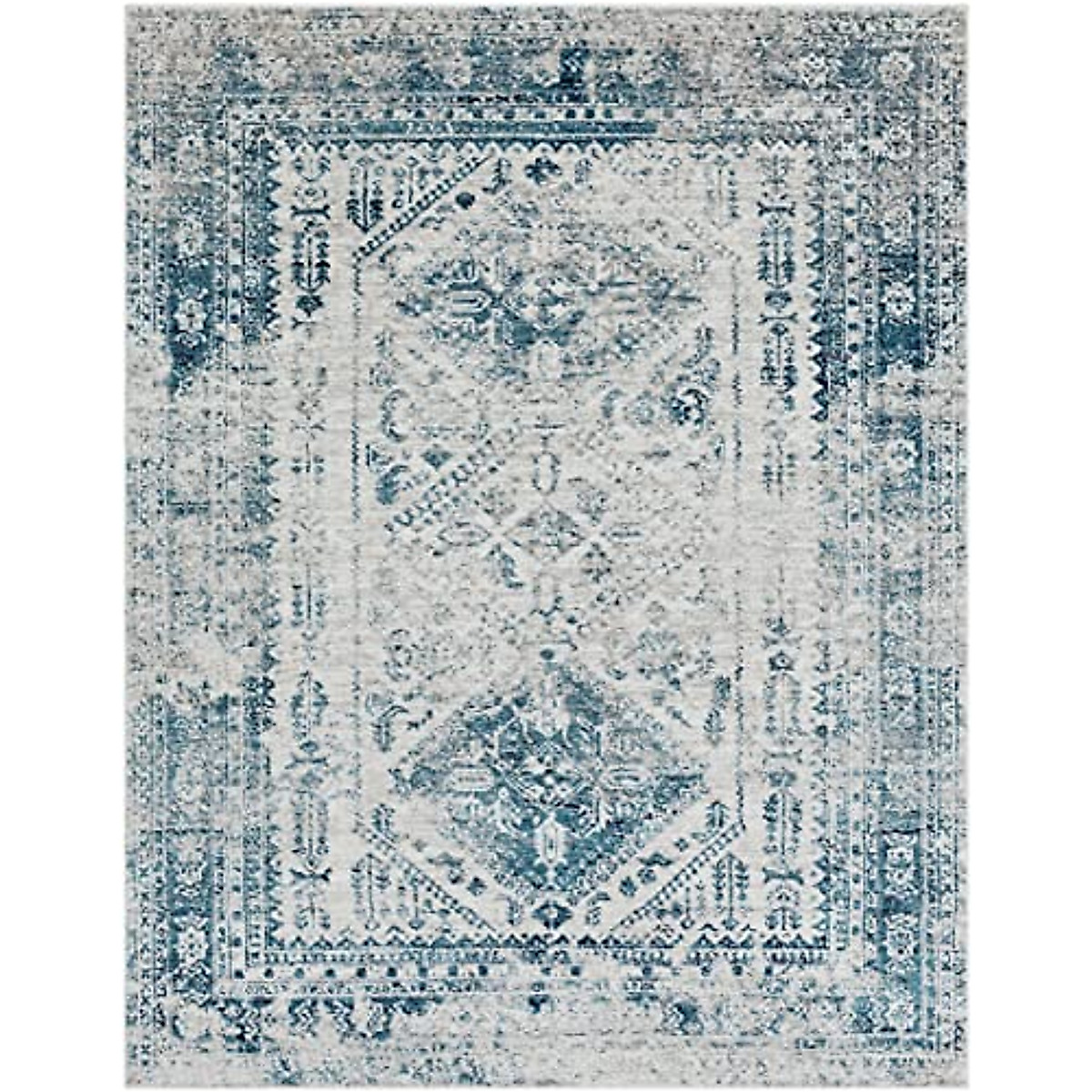 Artistic Weavers Desta Vintage Oriental Area Rug,6'7" x 9',Blue/White