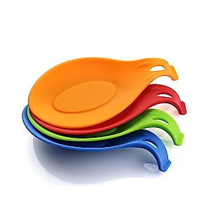 Spoon Rest Dahein Spoon Rest for Stove Top Spoon Holder Spoon Rest for Kitchen Counter Silicone Spoon Rest Spatula Holder (7.6 x 4 in)