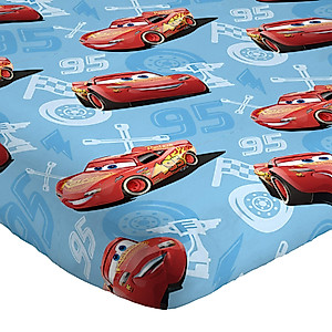 Jay Franco Disney Pixar Lightning McQueen Full Size Sheet Set, Cars 95