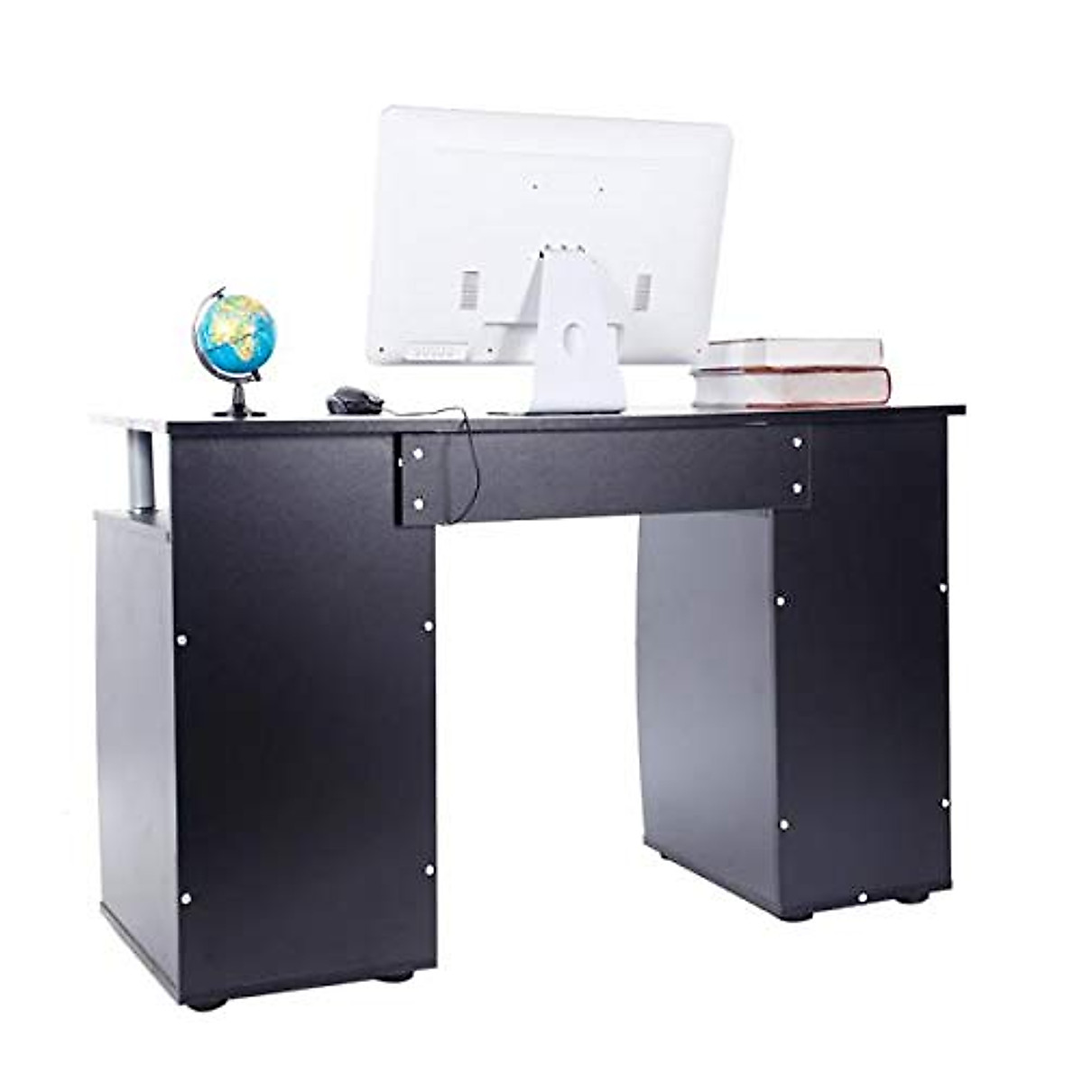 Computer Workstation Desk with Storage, Office Desk with Drawers Computer Desk with Keyboard Tray, Home Office Desk 45" L x 22" W x 30" H