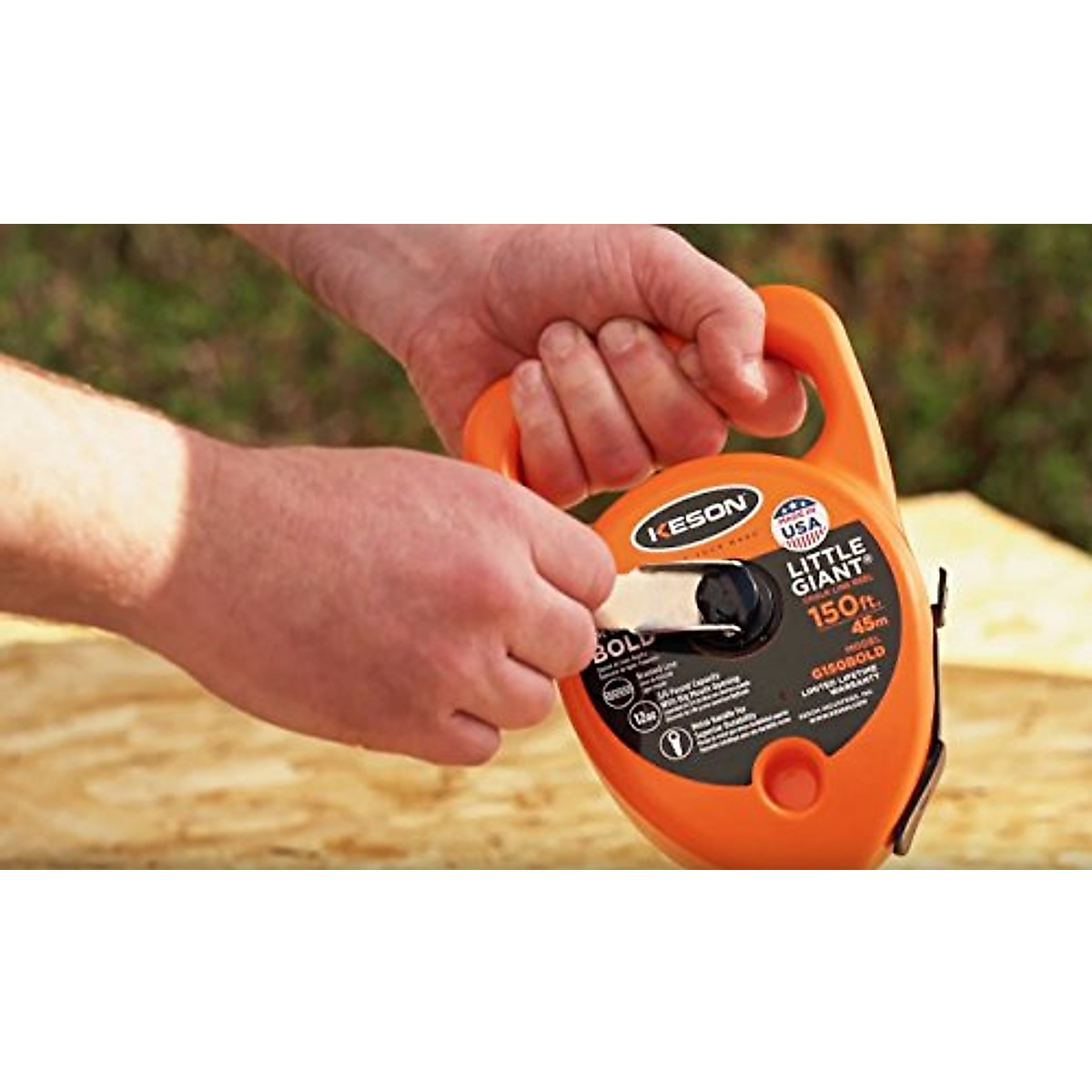 Keson P100BKT Chalk Line Reel, 1.5mm String, 2-4-Ounce Capacity, 100-Foot (30-Pack)