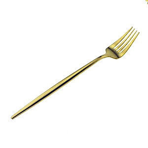 Gugrida 20-Piece 18/10 Stainless Steel Flatware Silverware, Luxury Dinnerware Set Travel Cutlery Tableware Include Knife Fork Spoon Service for 4,Healthy & Eco-Friendly Dishwasher Safe (Gold Matte)