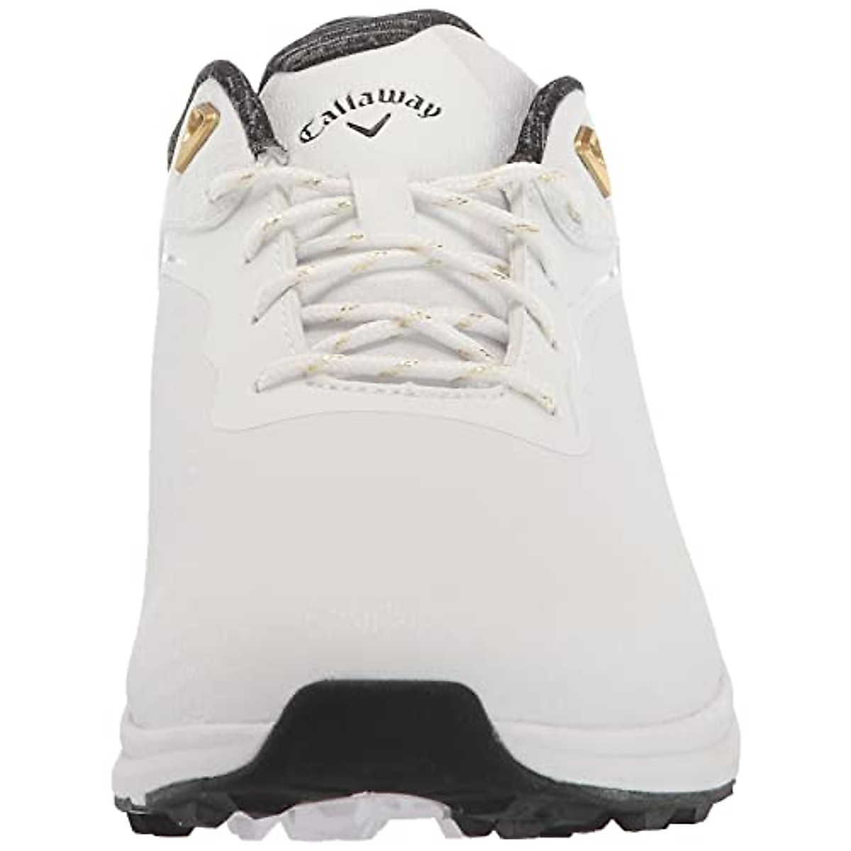 Callaway Women's Coronado v2 SL Golf Shoe, White/Gold, 8