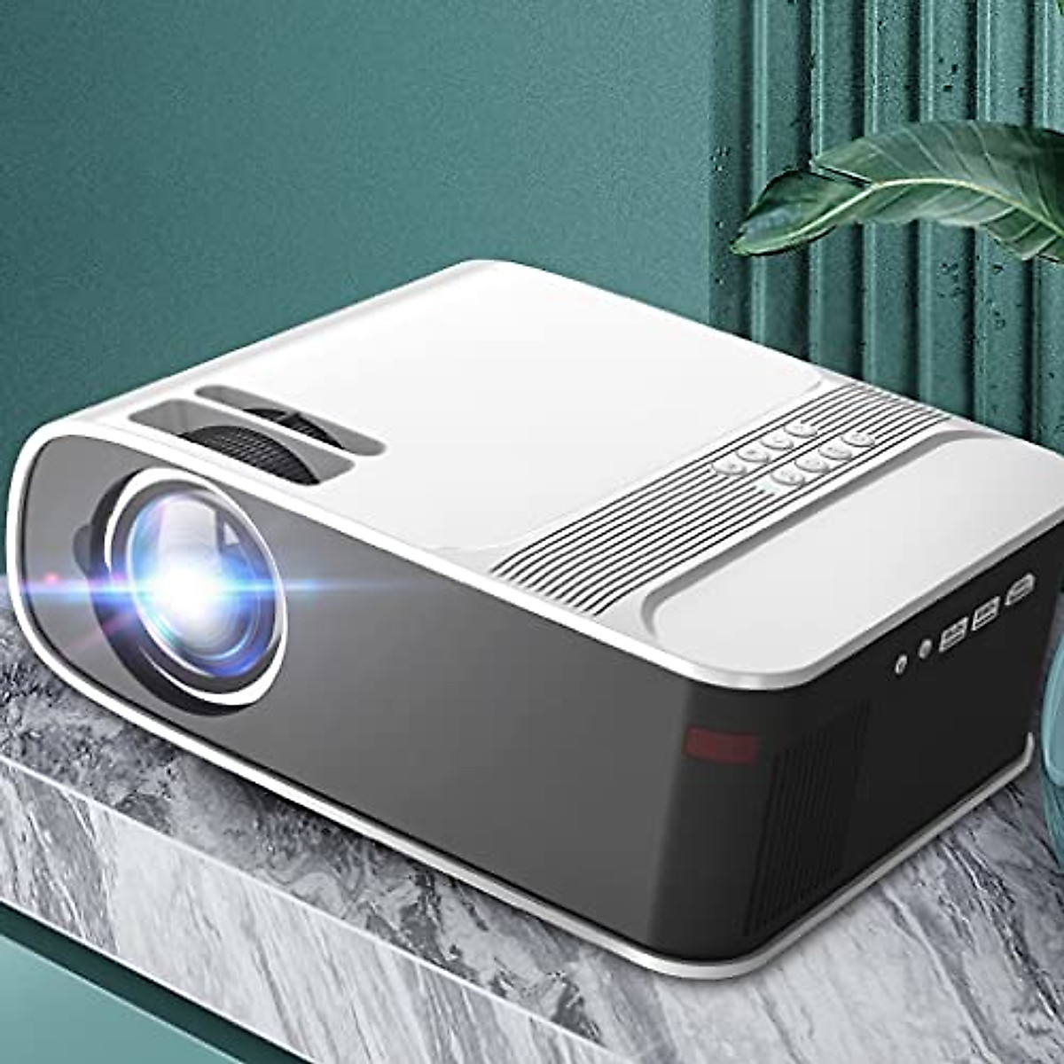 ZSEDP W32 Mini Projector Full 1080p Android 10 Support 4k Decoding Video Projector Led Beamer Home Theater for Phone Cinema ( Size : Basic Version )