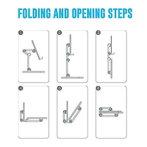 Winproo Cell Phone Stand, 120° Angle Height Adjustable iPhone Stand for Desk, Foldable Cell Phone Holder iPad Tablet Stand Compatible with iPhone 11 12 Pro Max XR SE Smartphone/iPad/Kindle/Tablet