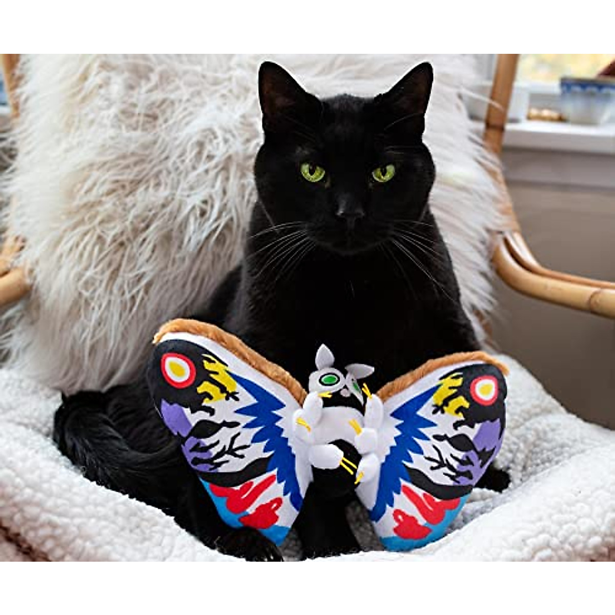 Godzilla Rainbow Mothra 10-Inch Character Plush Toy | Cute Plushies and Soft Stuffed Animals, Kids Room Decor Accessories | Kaiju Monster Gifts and Collectibles