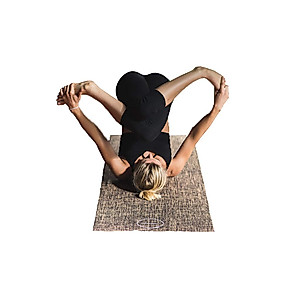100% Eco-friendly Hemp Yoga Mat - Double Sided - Non-Toxic/Non-slip (Brown)