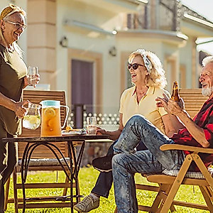 Sunvivi Iced Tea Maker with 3 Quart Glass Pitcher, Iced Coffee Maker Brewing System with Strength Selector, Infusion Pitcher for for Ground Coffee, Taste Customization, Green