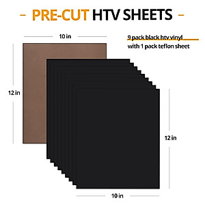 HTV Heat Transfer Vinyl Bundle: 36 Pack 12" x 10" Iron on Vinyl for T-Shirt, 27 Assorted Colors with HTV Accessories Tweezers for Cricut, Silhouette Cameo or Heat Press Machine