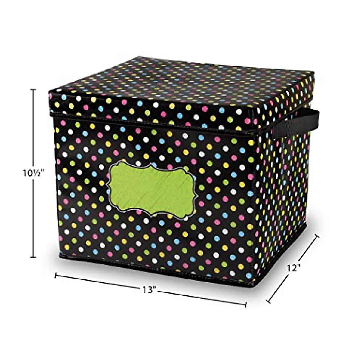 Teacher Created Resources Chalkboard Brights Storage Box - 20766 10.5" x 13" x 12"