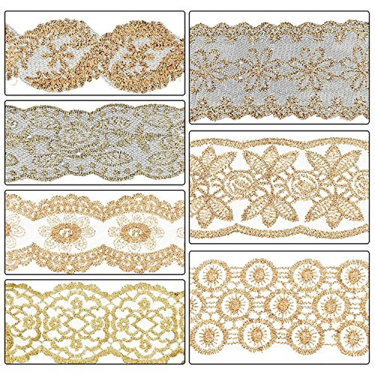 7 Pieces Lace Headbands Women Girls Stretch Headband Elegant Wide Headwrap Hair Turban Accessories