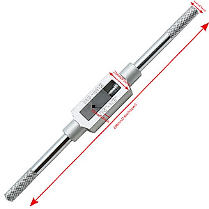 Piutouyar M3-M12 Adjustable Tap Wrench Handle 1/16"-1/2" Tap Handle Reamer Wrench Profesional Tapping Wrench Tool