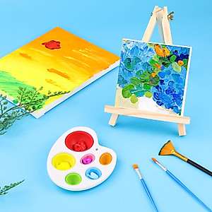 26 Pack 9 Inch Wood Easels, Easel Stand for Painting Canvases, Art, and Crafts, Tripod, Painting Party Easel, Kids Student Tabletop Easels for Painting, Portable Canvas Photo Picture Sign Holder