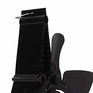 Hilitand Fireplace Fan, 3 Blade Wood Stove Fan, Thermal Sensing Powered Low Noise Aluminum Alloy Thermoelectric Fan, for Coal, Pellet or Wood, Valves