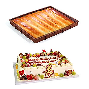 Silicone Cake Mold Kitchen Baking Plate Bakeware Non-stick Bread Moulds DIY Baking Pastry Pan Cake Molds For DIY Baking DIY Cake Baking Mold