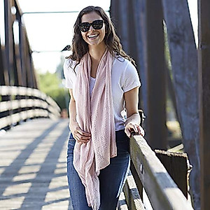 Hadley Wren Women's Lightweight Summer Insect Shield Scarf, Classic Light Pink, One Size