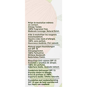 Clinique Redness Solutions SPF 15 Calming Makeup for Women, Ivory, 1 Ounce