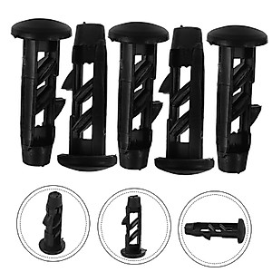 WHAMVOX 5Pcs Outdoor Trash Can Safety Buckles for Secure Covering of Garbage Cans Connects and Holds Trash Can Lids Place for Outdoor Use and Raccoon Proofing