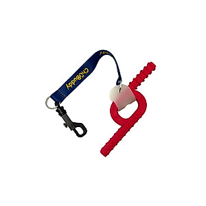 Chubuddy Navy Sublimated Chewy Holders Set of (2) - Two Sublimated tethers and Two Natural Straps