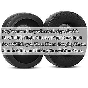 YunYiYi Upgrade Replacement Earpads Earmuffs Compatible with Redragon H520 Icon,H510 Zeus Headphones Parts Ear Cushions (Black)