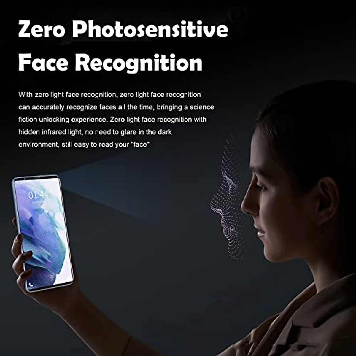 ASHATA M12 Ultra Unlocked Android Cellphone Face Recognition Smartphone with 4.45in HD Curved Screen, Full Network Mobile Phone, 512MB 4GB, Support Extended 128GB Memory Card, WiFi BT FM (Black)