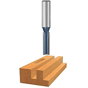 Bosch 85254M Router Bit Carbide Tip Straight,1/2S,13/32X1 Double Flute