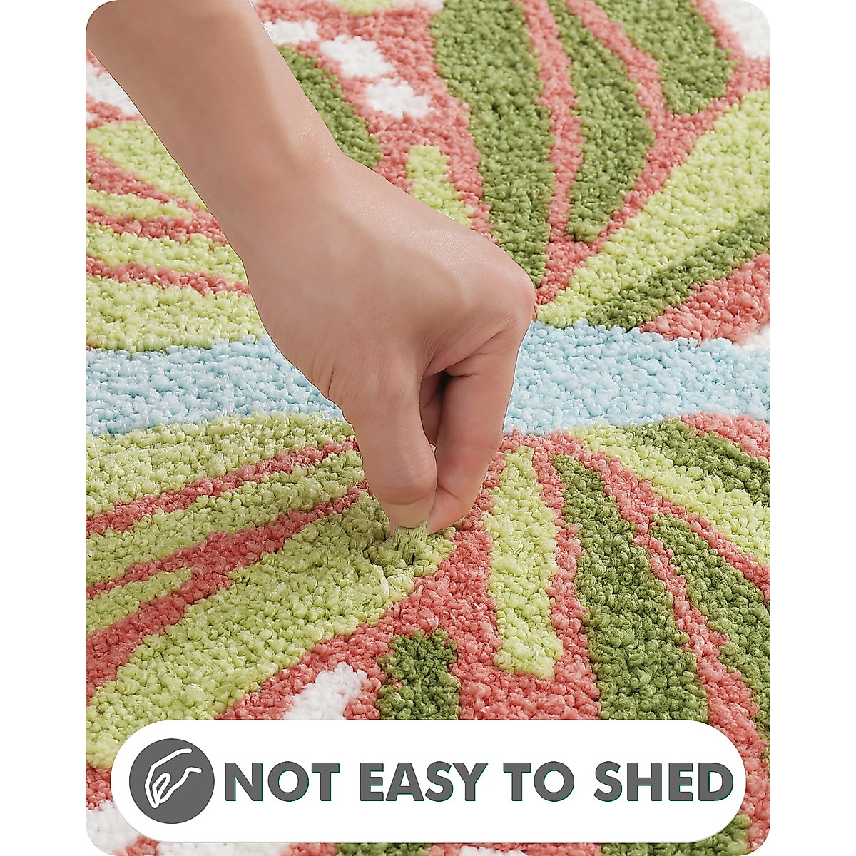 LUMI Area Rug, Shag Ultra-Soft Absorbent Rugs, Washable Non-Slip Backing Cute Carpet, Plush High Pile Floor Mats for Living Room, Kids Room, Bedroom and Nursery Room Decor, 28"x39", Pink Butterfly