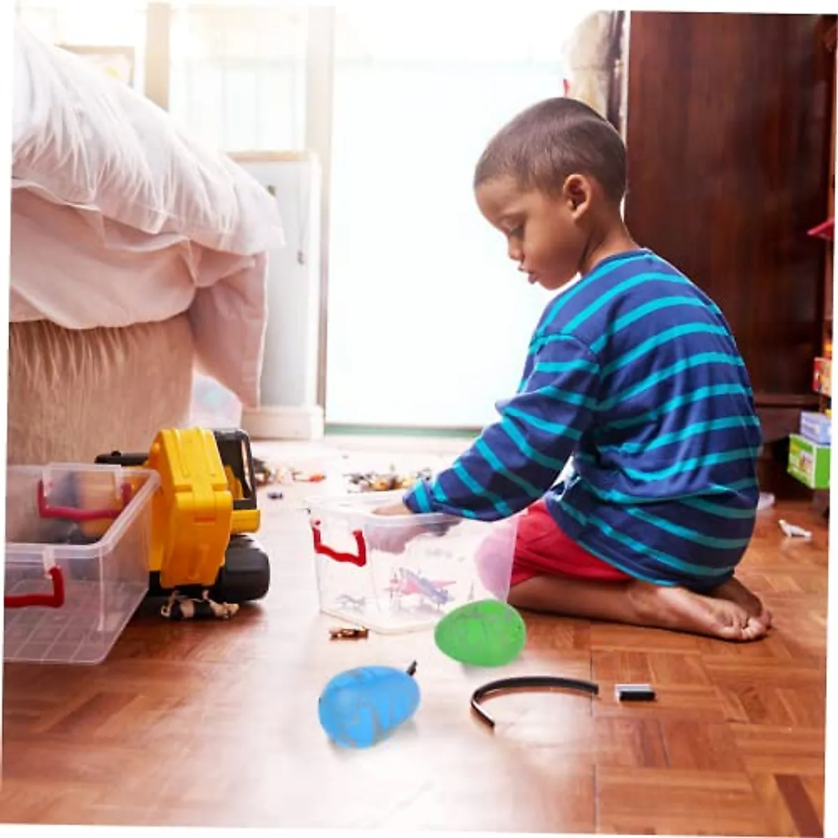 EXQUIMEUBLE 12pcs Water Hatching Dinosaur Eggs Mini Toy Kids ...