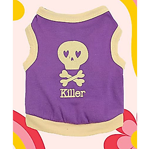 6 Packs Girl Dog Clothes Small Puppy Dog Shirts for Small Dogs Girls Chihuahua Clothes Yorkie T Shirt Female Dog Clothes