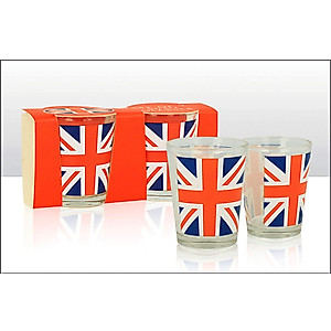 Union Jack Shot Glass Set of 2 London Souvenir