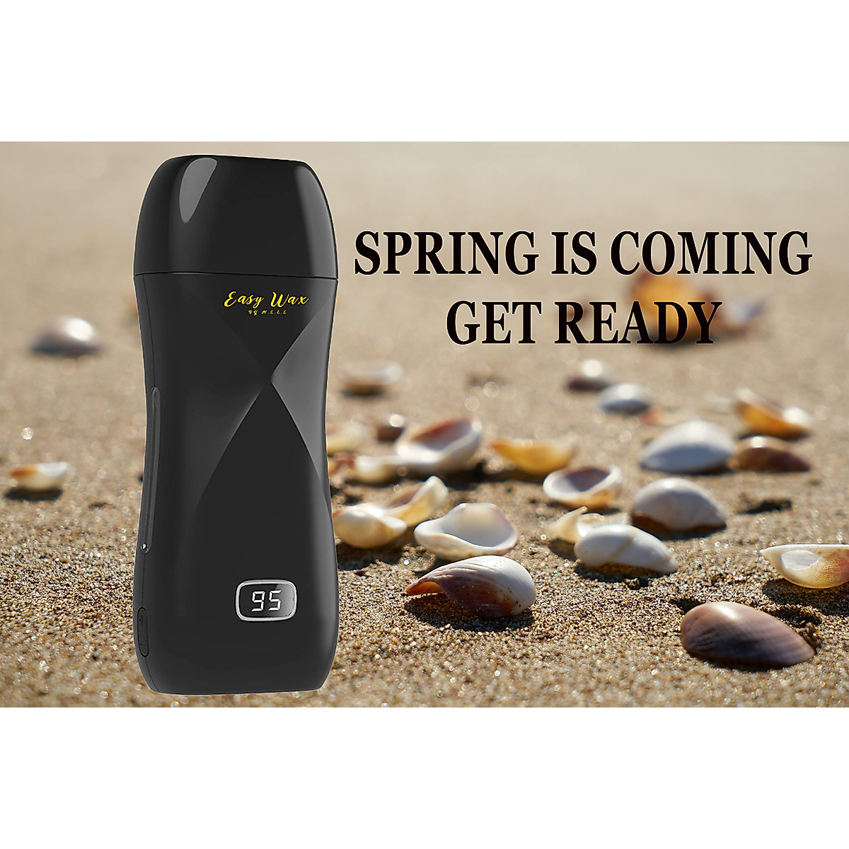 Easy Wax Portable Roll On Wax Kit for Hair Removal - Warmer with Soft Wax, Waxing Strips, and Travel-Friendly Design for Women