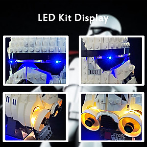 FRIFUN LED Light Set Compatible with Lego Stormtrooper Helmet 75276 (NOT Included The Model Sets)