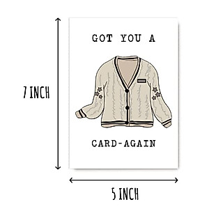 EirlysDesigns Got You A Card-Again - Greeting Card - Funny - Taylor Swift - Folklore - Birthday Card, 5 x 7 inches