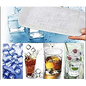 160 Grids Ice Cube Trays Mini Tiny Silicone Ice Cube Trays and Candy Grids Small Ice Maker Tiny Ice Cube Trays Chocolate Mold Mould Maker Molds for Kitchen Bar Party(White)