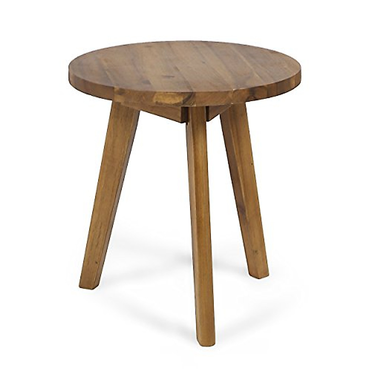 Christopher Knight Home Gino Outdoor Acacia Wood Side Table, Natural Finish