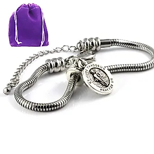 Saint Jude Bracelet - San Judas Tadeo Bracelet a St Jude Bracelet for Women a Great San Judas Bracelet for Women Great San Judas Chain Sanjudas Jewelry St Jude Metals and Sanjudas Tadeo Hospital Gift