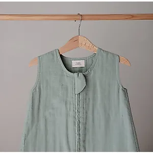 mushie Baby Wearable Blanket | 100% Organic Cotton Muslin | Sleeping Bag For Infants (Roman Green)