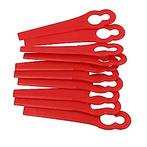Garden 40pcs Grass Strimmer Plastic for Cordless Crop Replace Trim Tool Dckts781d2m1 (Red, One Size)