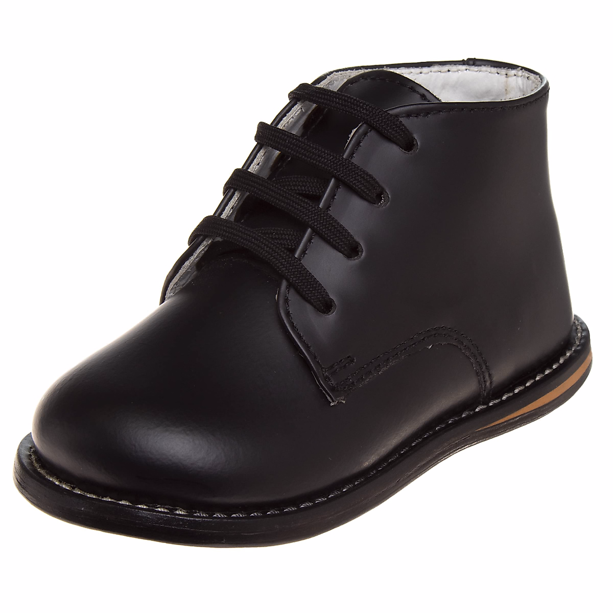 Josmo Baby Unisex Walking Shoes First Walker, Baby First Walker Shoes - Black (Size 4.5 Toddler)