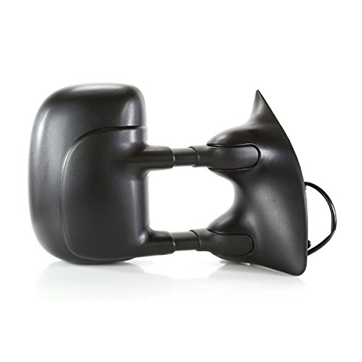 AutoShack KAPFO1321227 Passenger Towing Mirror Power Black Textured Non-Heated Manual Folding Replacement for 1999-2007 Ford F-250 Super Duty F-350 Super Duty 2000-2005 Excursion 5.4L 6.0L V8 4WD RWD