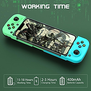 Joso Phone Controller for iPhone/Android Support Phone Case, Wireless Mobile Game Controller for Android iPhone 16/15/14/13/12 Support PS Remote Play, Cloud Gaming, MFi Arcade Games